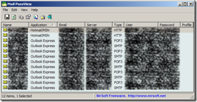 SATsoftware: Recuperar contraseñas con Mail Pass View